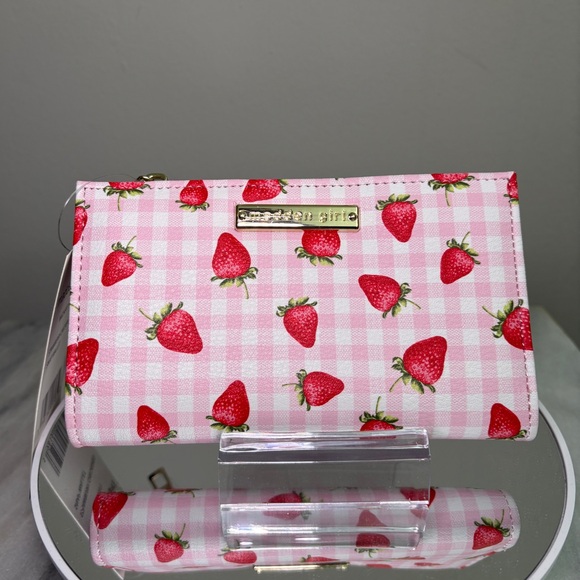 Madden Girl | Bags | Madden Girl Strawberry Print Wallet Nwt | Poshmark